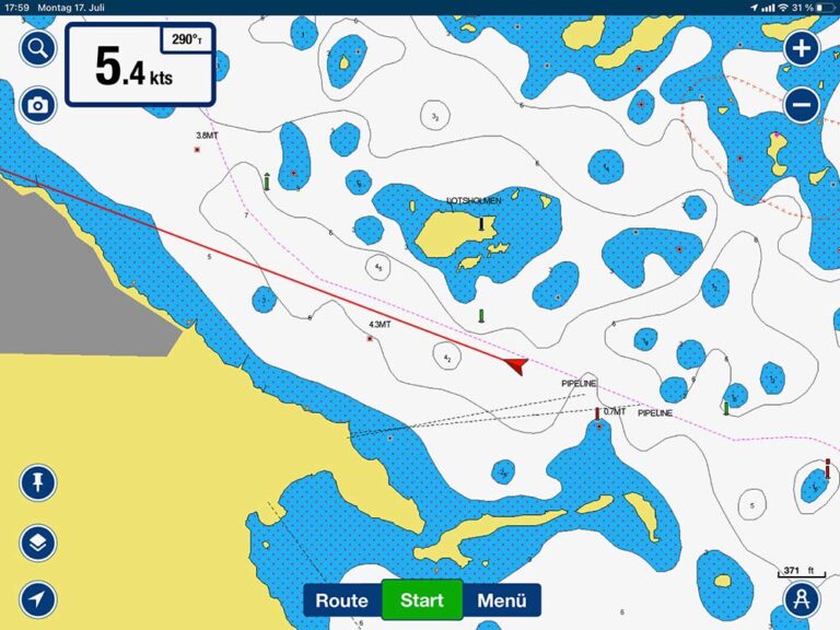 Navionics Boating App: Funktionen, Anleitung und Tutorial