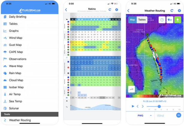 PredictWind: Professionelle Wettervorhersagen und Routing (Wetterapp)